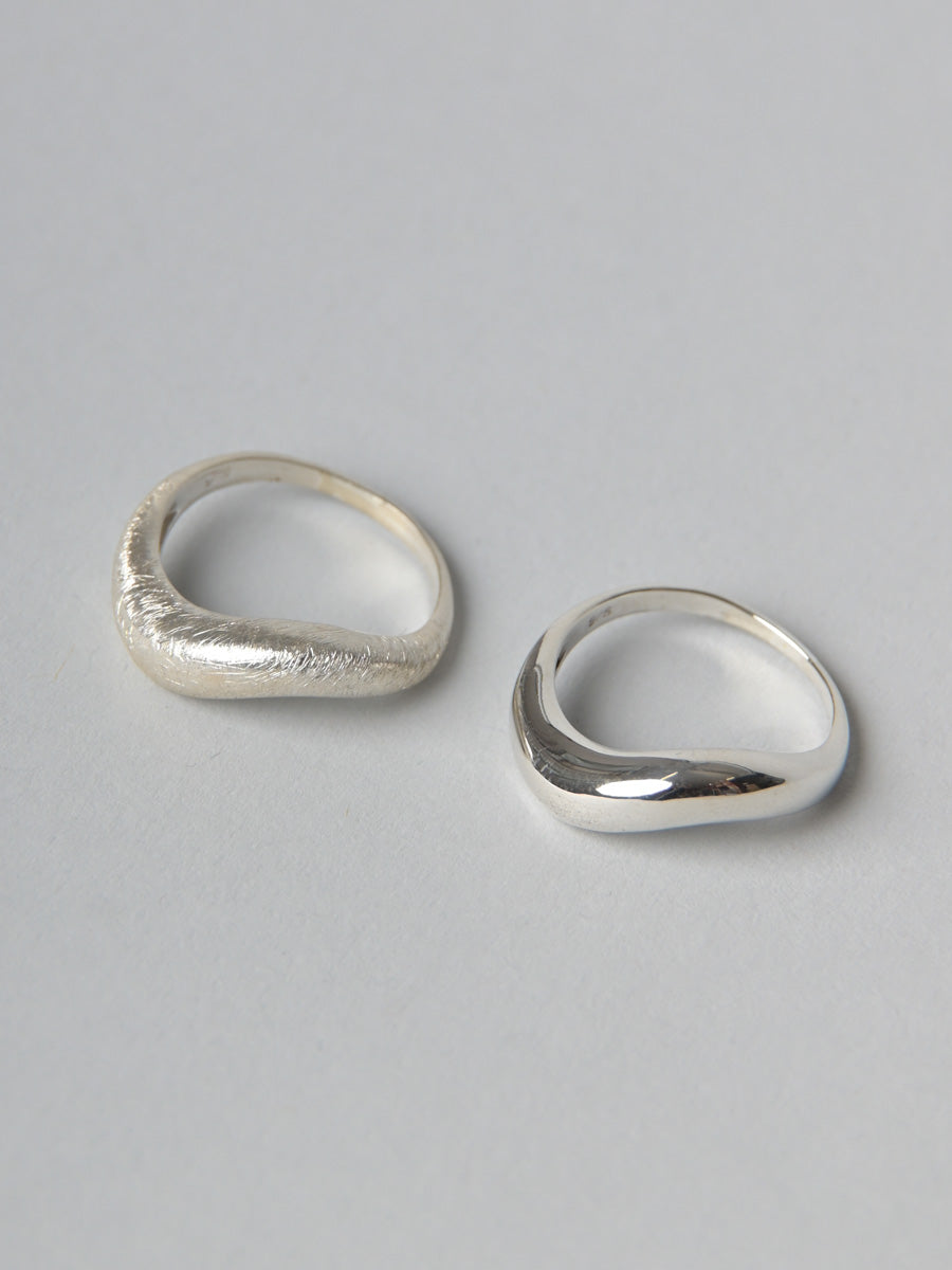 Sterling Silver Stacking Domed Ring - Set of Two – Forgotten Tribes