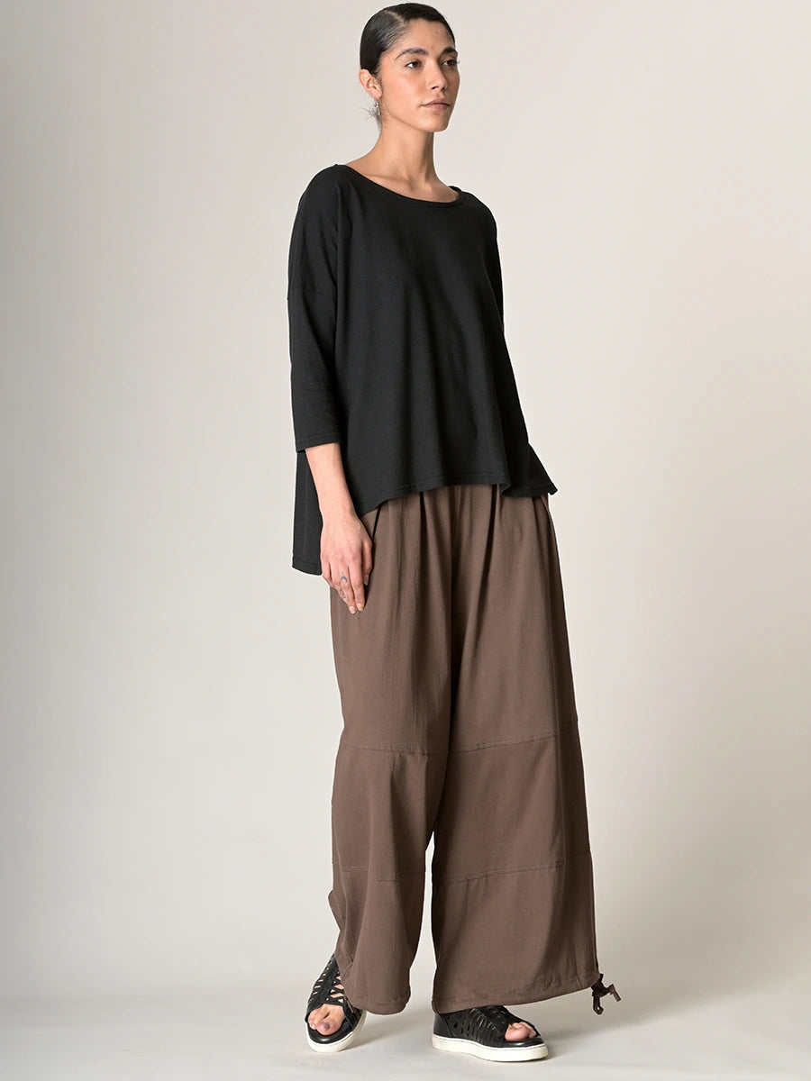 Heavyweight Hemp Organic Cotton Cropped Sleeve T-Shirt - Forgotten Tribes