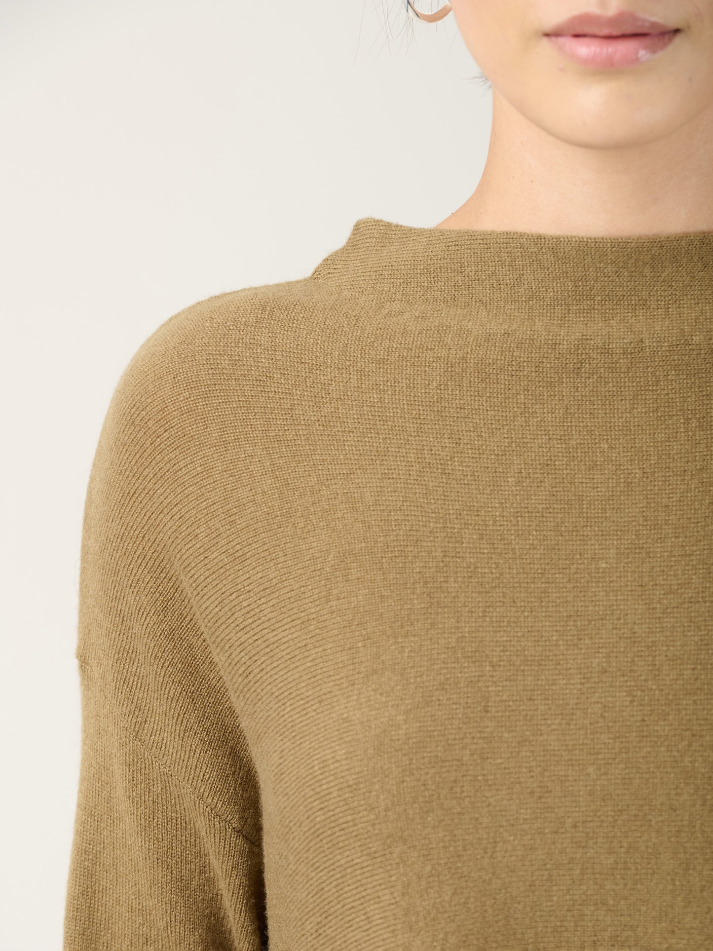 Merino Wool Bamboo Blend Waterfall Sweater