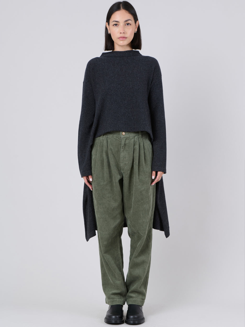 Reine - Merino Wool Bamboo Blend Waterfall Sweater – Forgotten Tribes